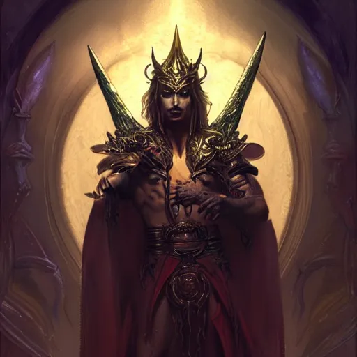 attractive male deity, casting dark magic, summoning | Stable Diffusion ...