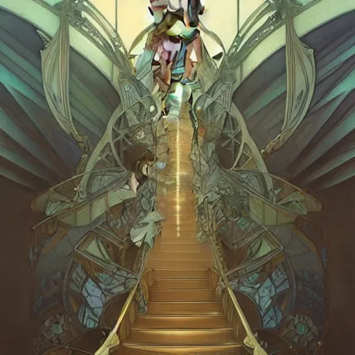 a stairway to heaven that is collapsing, art by | Stable Diffusion | OpenArt