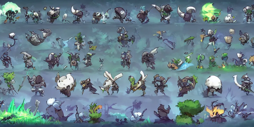 different spritesheet game assets from Ori and the | Stable Diffusion ...