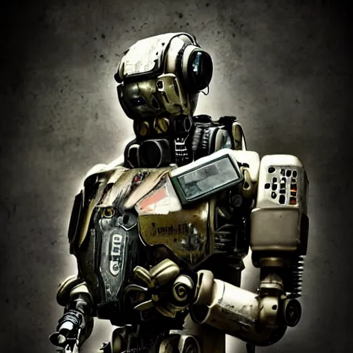 real cyberpunk mech suit with a steampunk background, | Stable ...