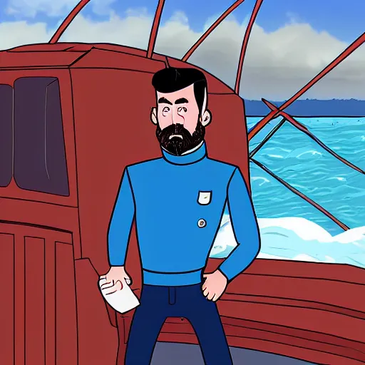 captain haddock. digital art. | Stable Diffusion | OpenArt