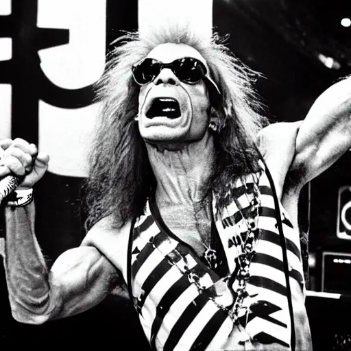 david lee roth singing on stage with van halen inside | Stable ...