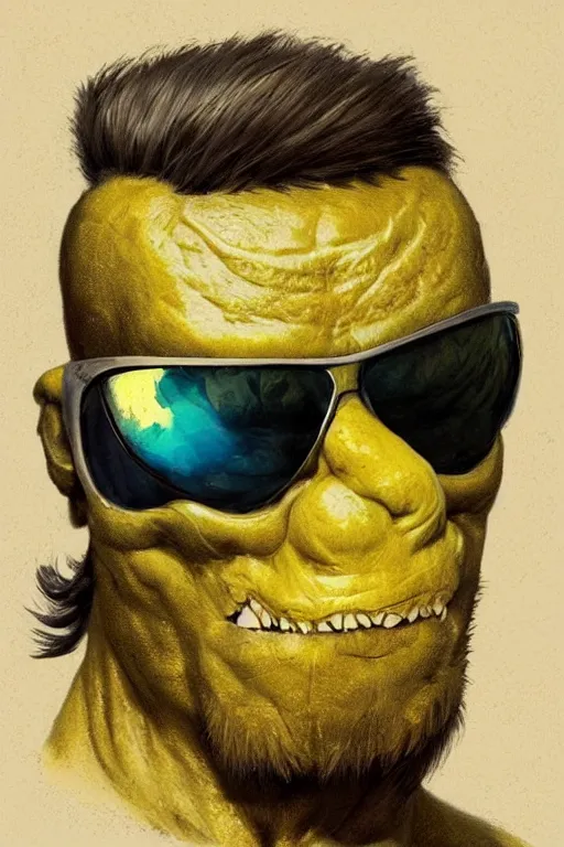 anthropomorphic badass muscular lemon character, | Stable Diffusion ...