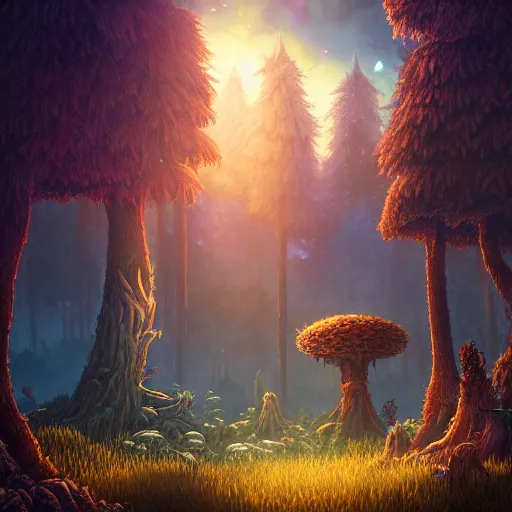 portrait of Terraria World, Forest Biome, game, | Stable Diffusion