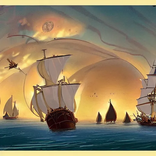 concept art for the ships in treasure planet ( 2 0 0 2 | Stable ...