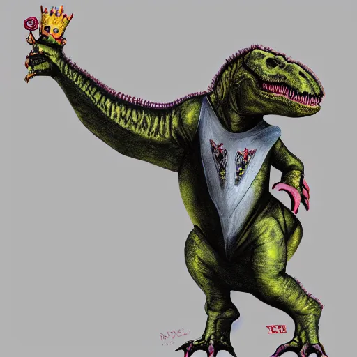t-Rex-wearing-princess-dress, concept art, | Stable Diffusion | OpenArt