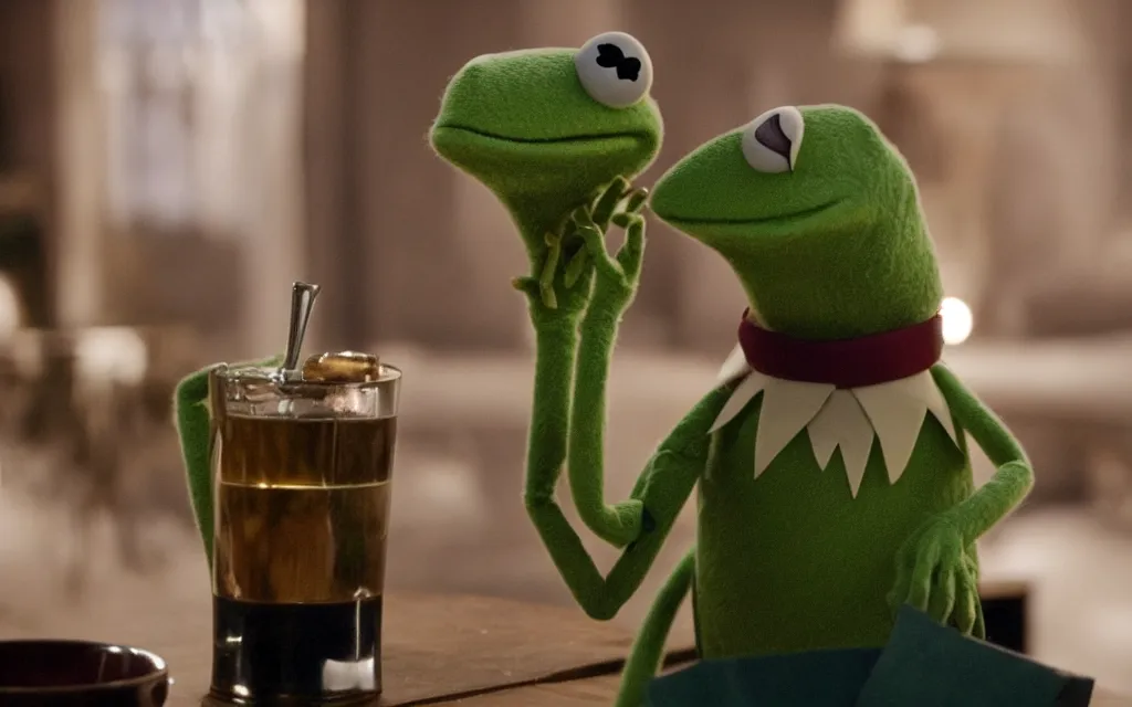 still image of kermit bond from the Kermit the frog | Stable Diffusion ...