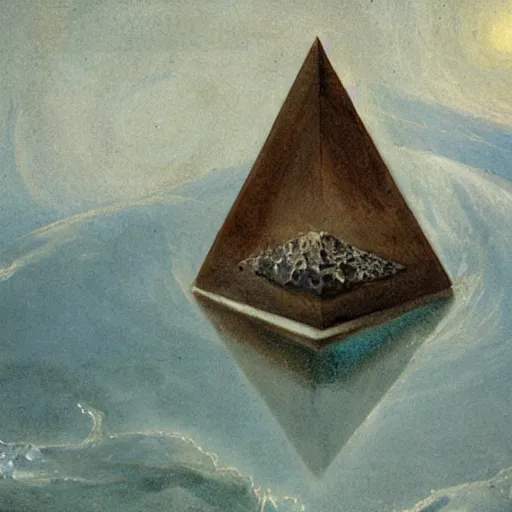 futuristic prismatic smoky stream pyramid halibut | Stable Diffusion ...