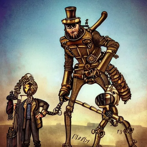 steampunk David and Goliath | Stable Diffusion | OpenArt