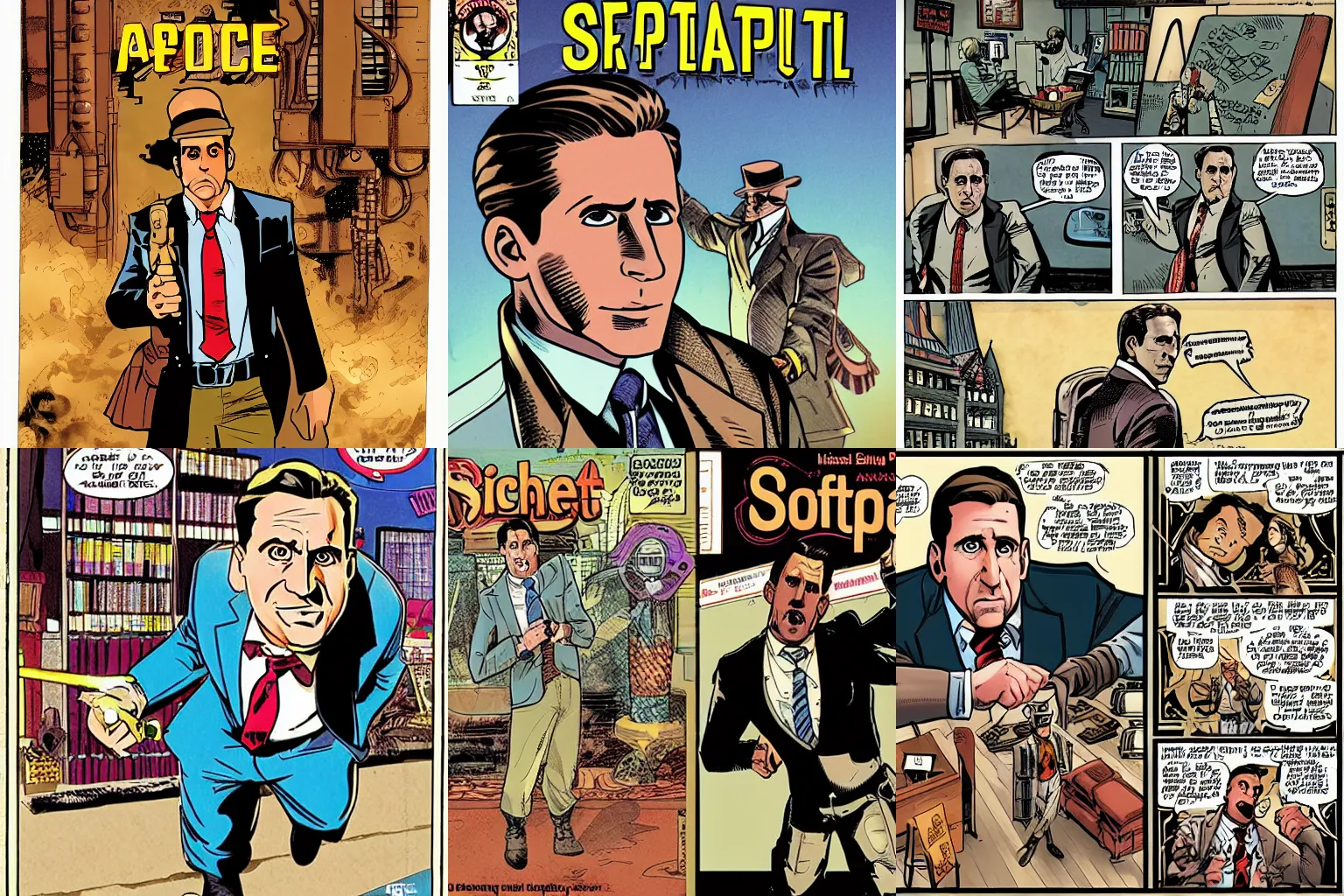 michael scott comic book, steampunk | Stable Diffusion | OpenArt