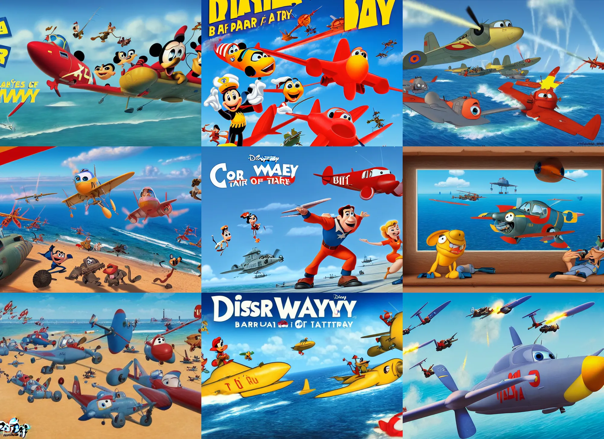 Disney's Pixar Dunkirk, cartoon, animated style | Stable Diffusion ...