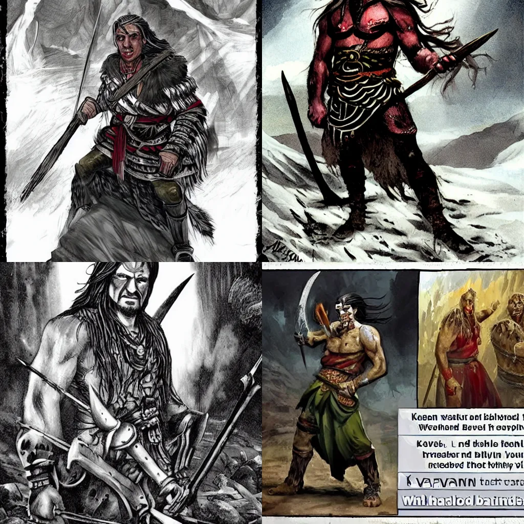 Kavan was a ruthless chieftain whose tribe lived in | Stable Diffusion ...