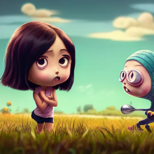 an epic chibi comic book style portrait painting of | Stable Diffusion