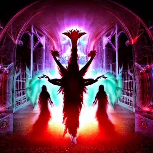 demonic ghosts ghosts ghosts flying through virtual | Stable Diffusion ...