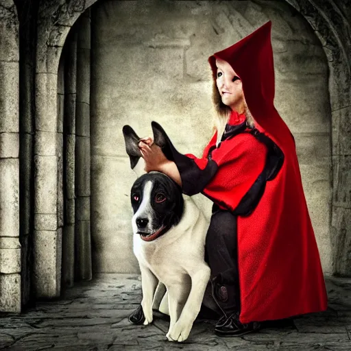 photograh of a wizard dog, magical, fantasy, medieval | Stable ...