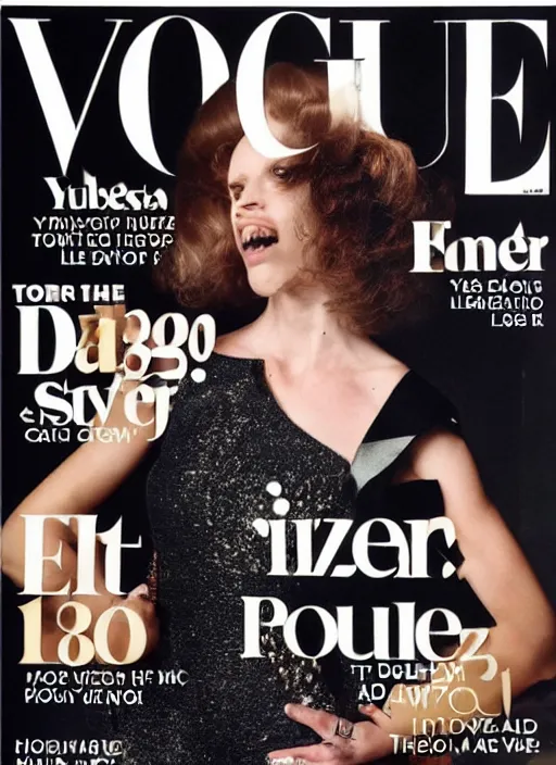 bizarre pose on the catwalk vogue cover | Stable Diffusion | OpenArt