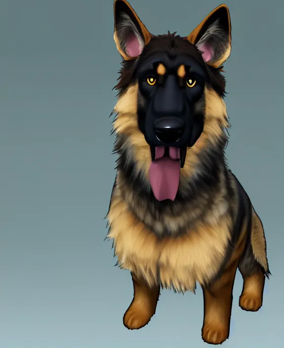 furry - male - german shepherd - detective - fursona | Stable Diffusion | OpenArt