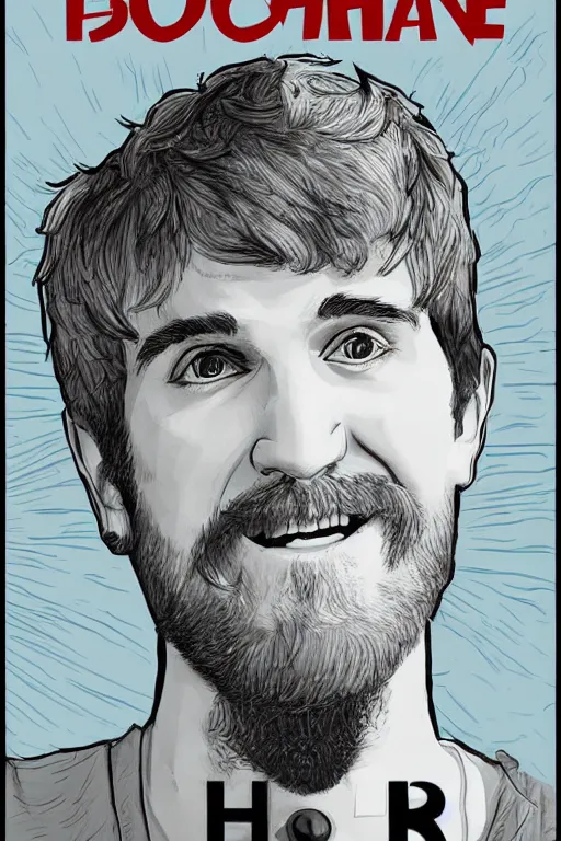 inspirational style hope poster of bo burnham with | Stable Diffusion ...