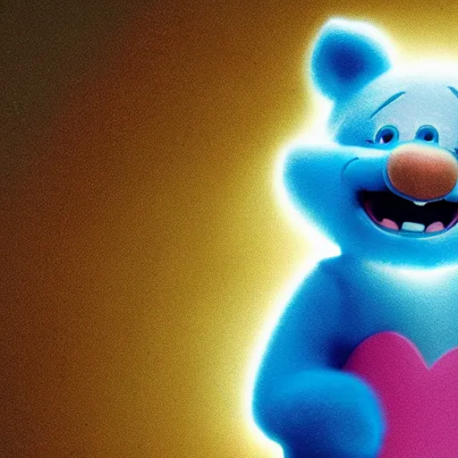 a film still of a care bear wielding excalibur | Stable Diffusion | OpenArt