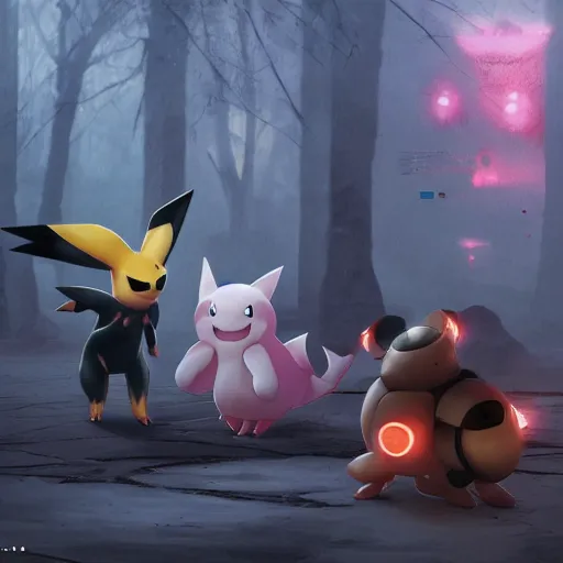 pokemon 🐷, style game square enix life, trending on | Stable Diffusion ...