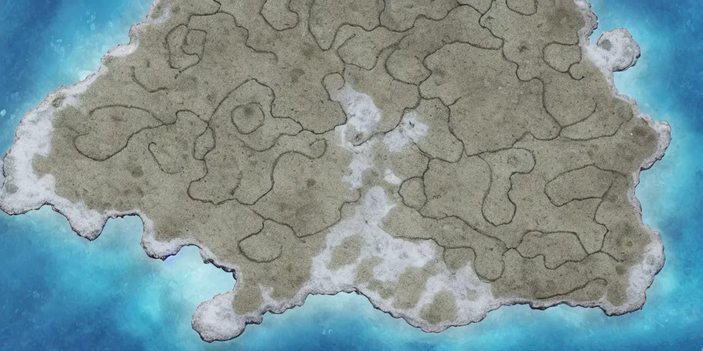 a salt covered island, gridless tabletop roleplaying | Stable Diffusion ...