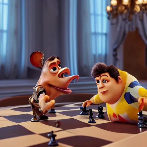 pixar kappa playing chess, glamorous oily soft | Stable Diffusion | OpenArt