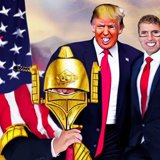 donald trump, donald trump wearing knights armor, | Stable Diffusion ...