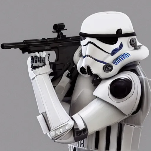 stormtrooper sitting in a trench and relaxing, digital | Stable Diffusion