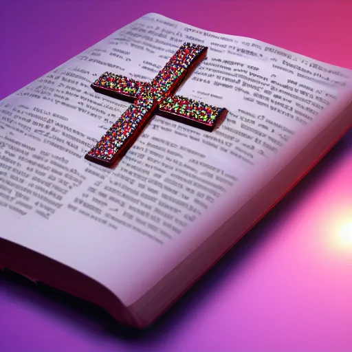 y 2 k realistic render of a pink bible with a y 2 k | Stable Diffusion ...