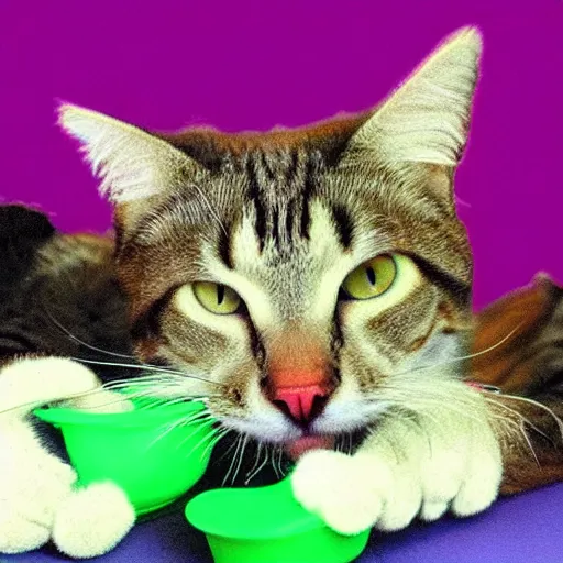 neon cat getting high off my catnip | Stable Diffusion | OpenArt