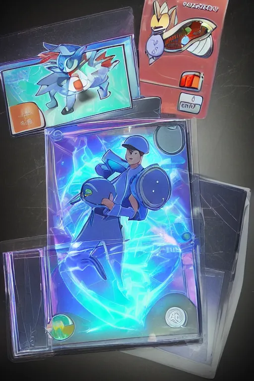 holographic pokemon card based on an office worker, | Stable Diffusion ...