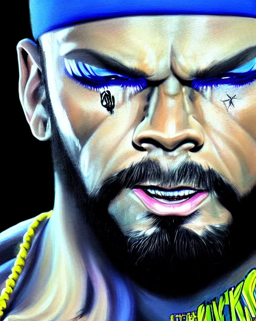 realistic painting of randy macho man savage, crying | Stable Diffusion ...
