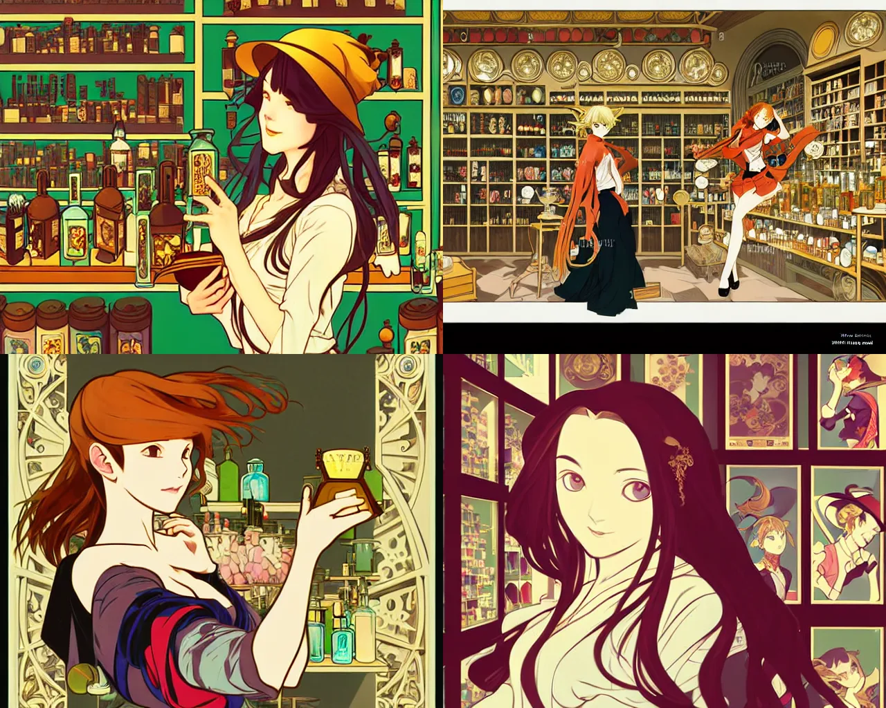 lomography, portrait of a young woman in a alchemist's | Stable Diffusion