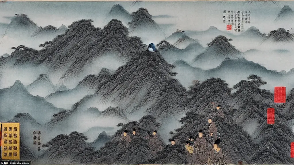 between the clouds of the white emperor, a thousand | Stable Diffusion ...