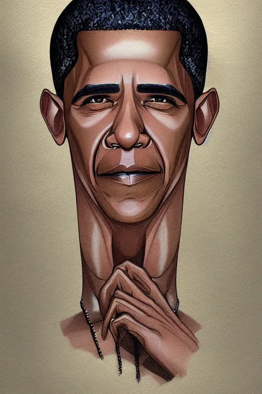 saint obama, realistic, sketch and art by jacqueline | Stable Diffusion ...