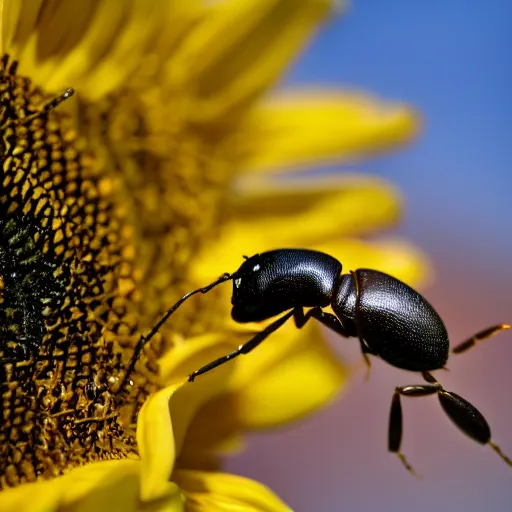 pov, an ant climbing a sunflower | Stable Diffusion | OpenArt