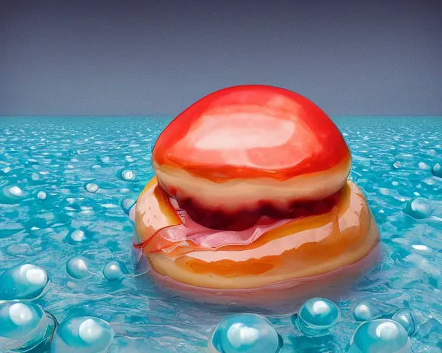 a massive jelly sculpture of a squashed funny and | Stable Diffusion ...