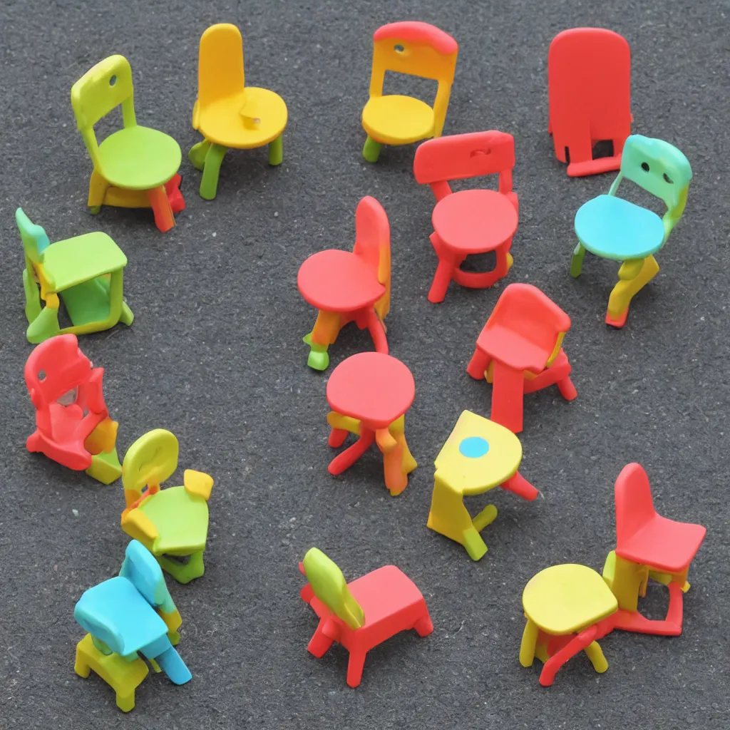 tiny toy chairs | Stable Diffusion | OpenArt