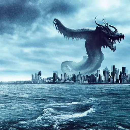 huge scary monster coming from the sea and attack new | Stable Diffusion | OpenArt