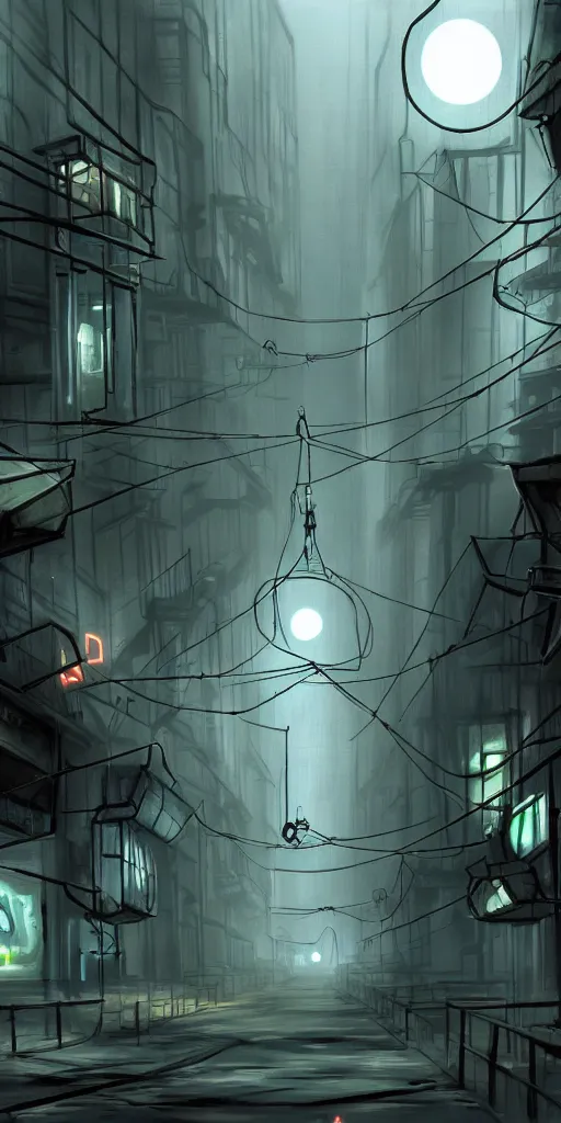 portal half life 2 concept art dark depressing city | Stable Diffusion ...