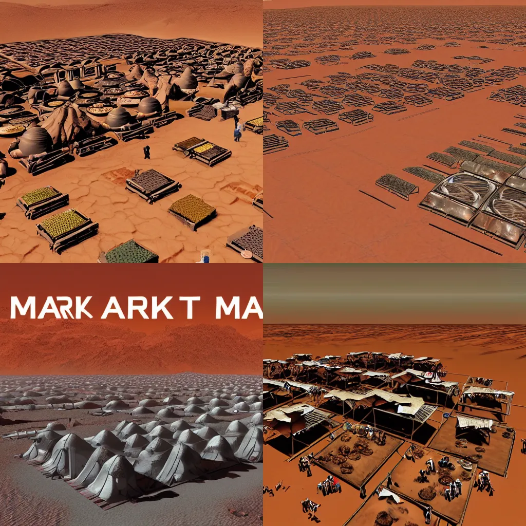 a market on mars | Stable Diffusion | OpenArt