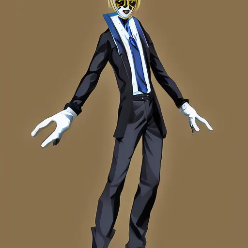 guy character in mask made in persona style highly | Stable Diffusion ...
