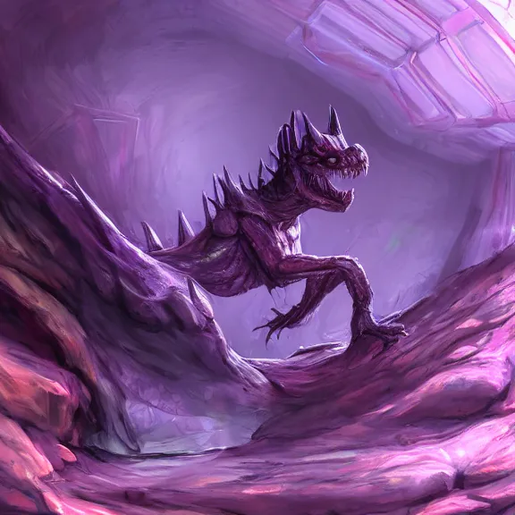 inside a cavernous stomach, the walls purple and | Stable Diffusion ...