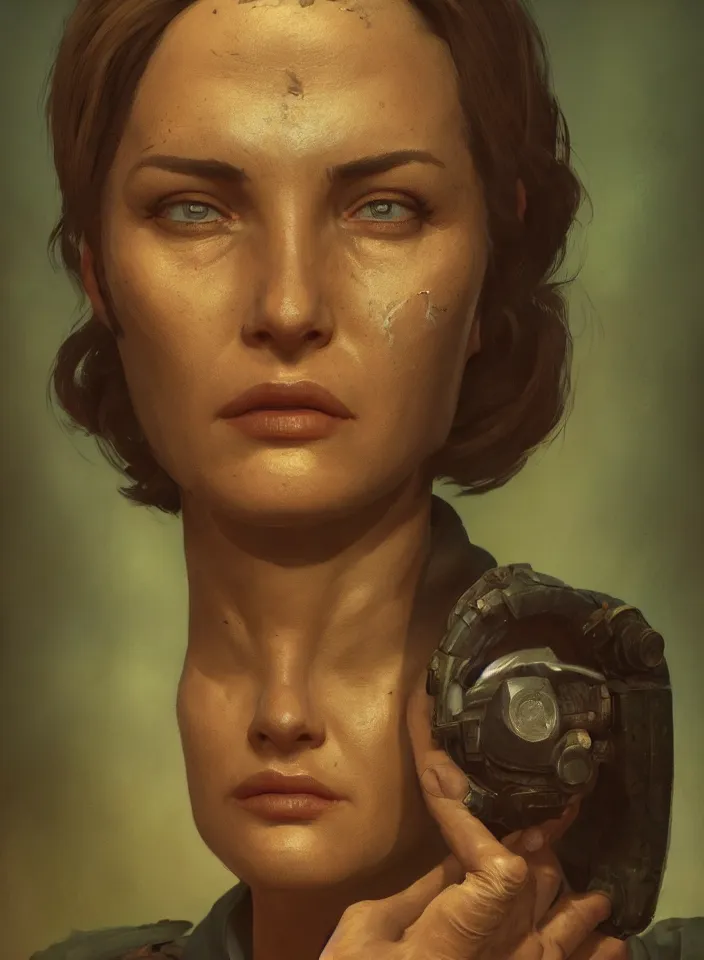 a face portrait of a angela merkeli in fallout 4, | Stable Diffusion ...