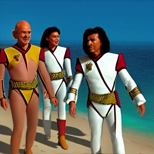 klingons on vacation at risa, star trek, photography, | Stable Diffusion