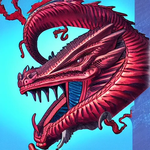 retro gui depicting a dragon head. highly detailed. | Stable Diffusion ...