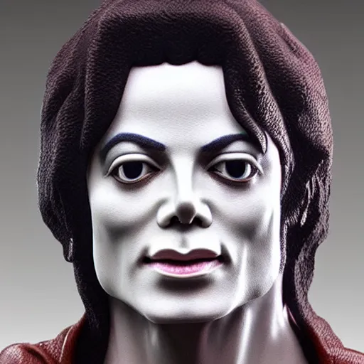 a porcelain sculpture of michael jackson's face in the | Stable ...