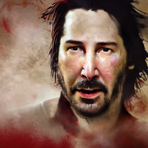 hyperrealistic mixed media image of Fat Keanu Reeves | Stable Diffusion ...