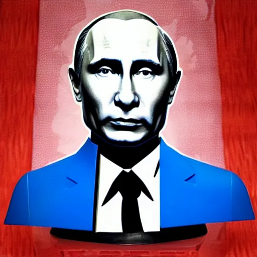vladimir putin cosplay inventing hybrid warhol, stop | Stable Diffusion ...