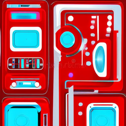 cyan and red Y2K vector art, nostalgic, 4K HD, | Stable Diffusion | OpenArt